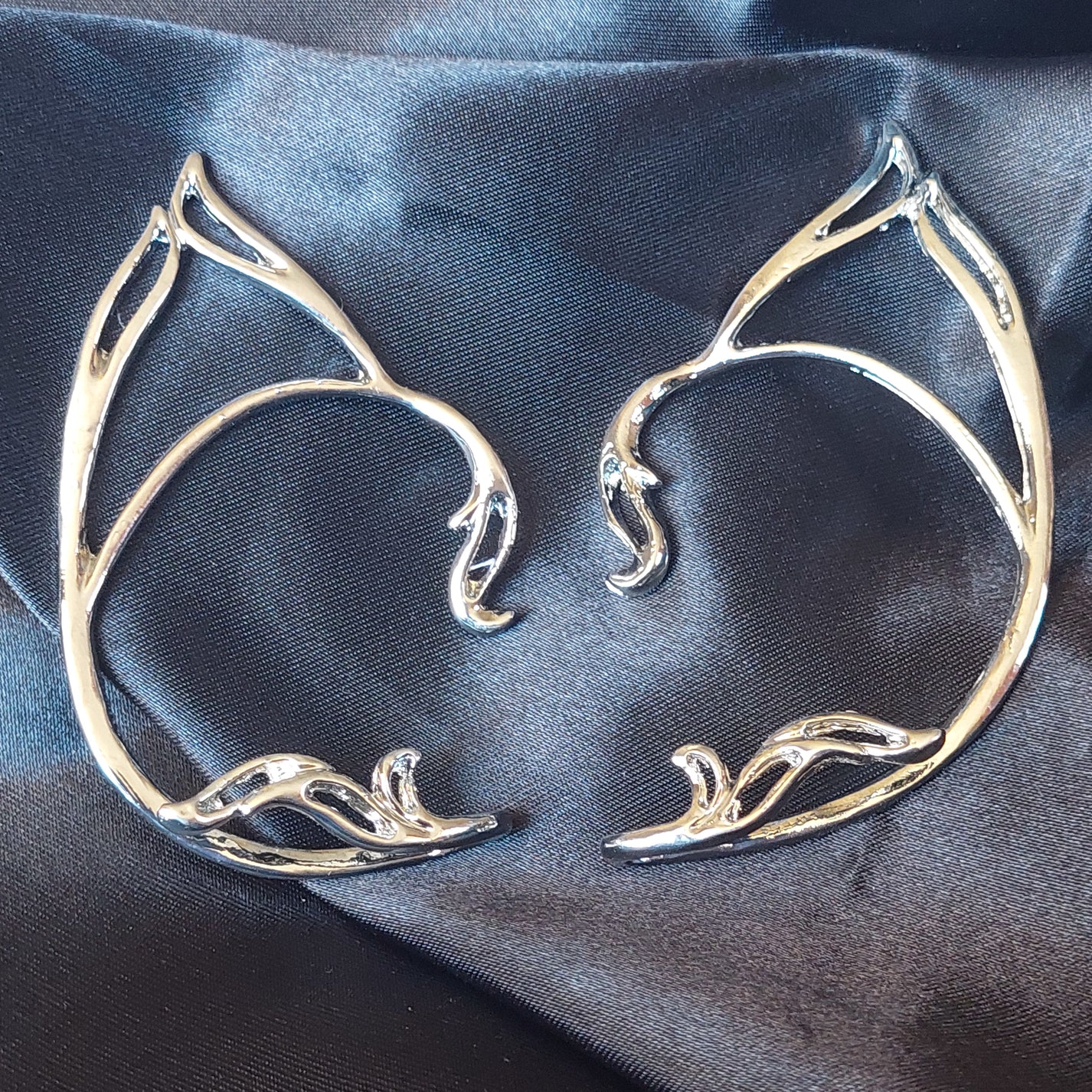 Elven Ear Cuffs Gold Silver – Fantasy Elf Jewelry No Piercing | Angelenade
