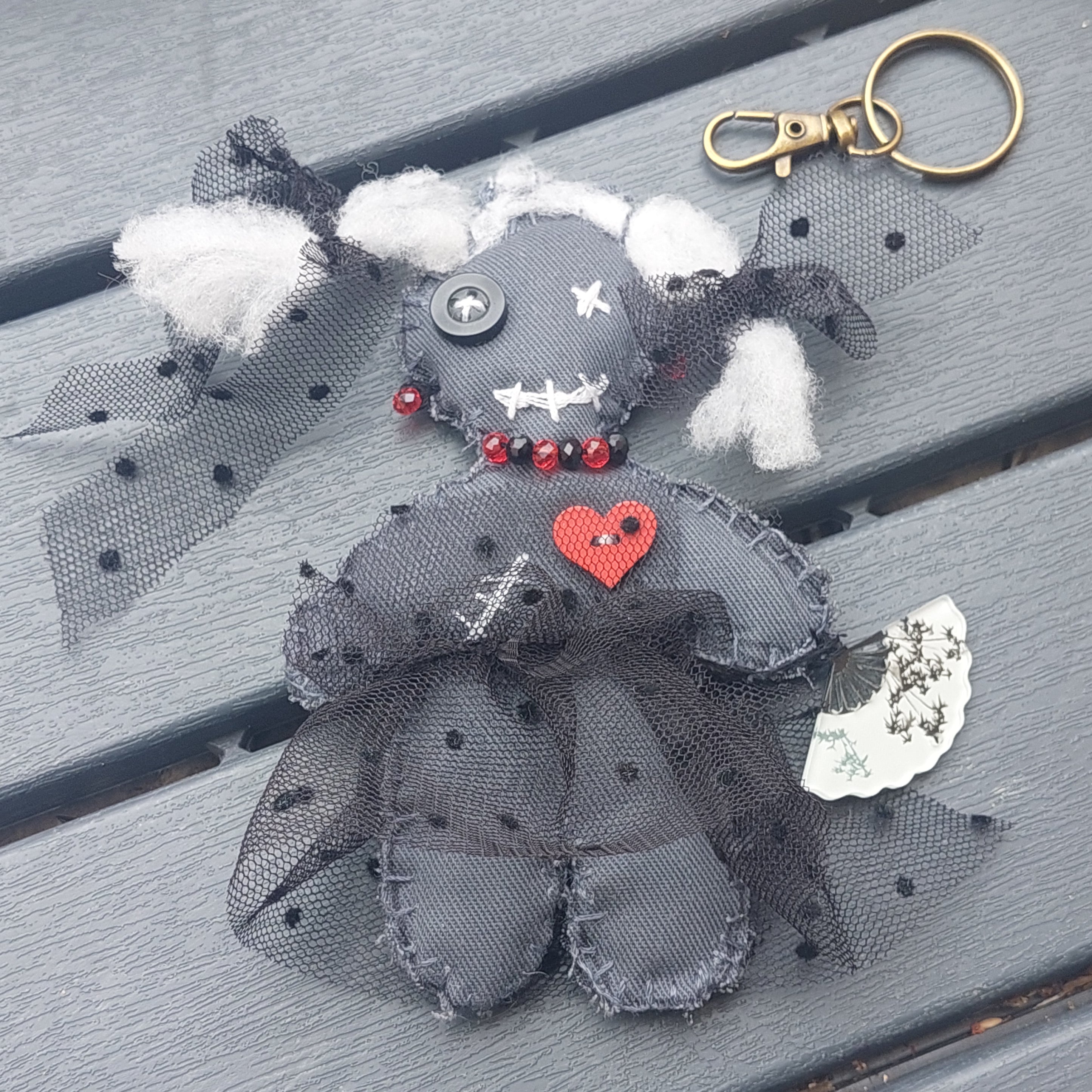 Gothic Voodoo Doll Keychain | Handmade Couple Gift – Angelenade