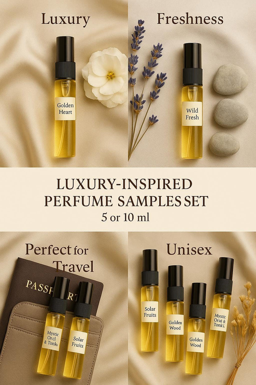 Luxury Niche Perfume Discovery Set – 5x5ml Travel Samples | Angelenade