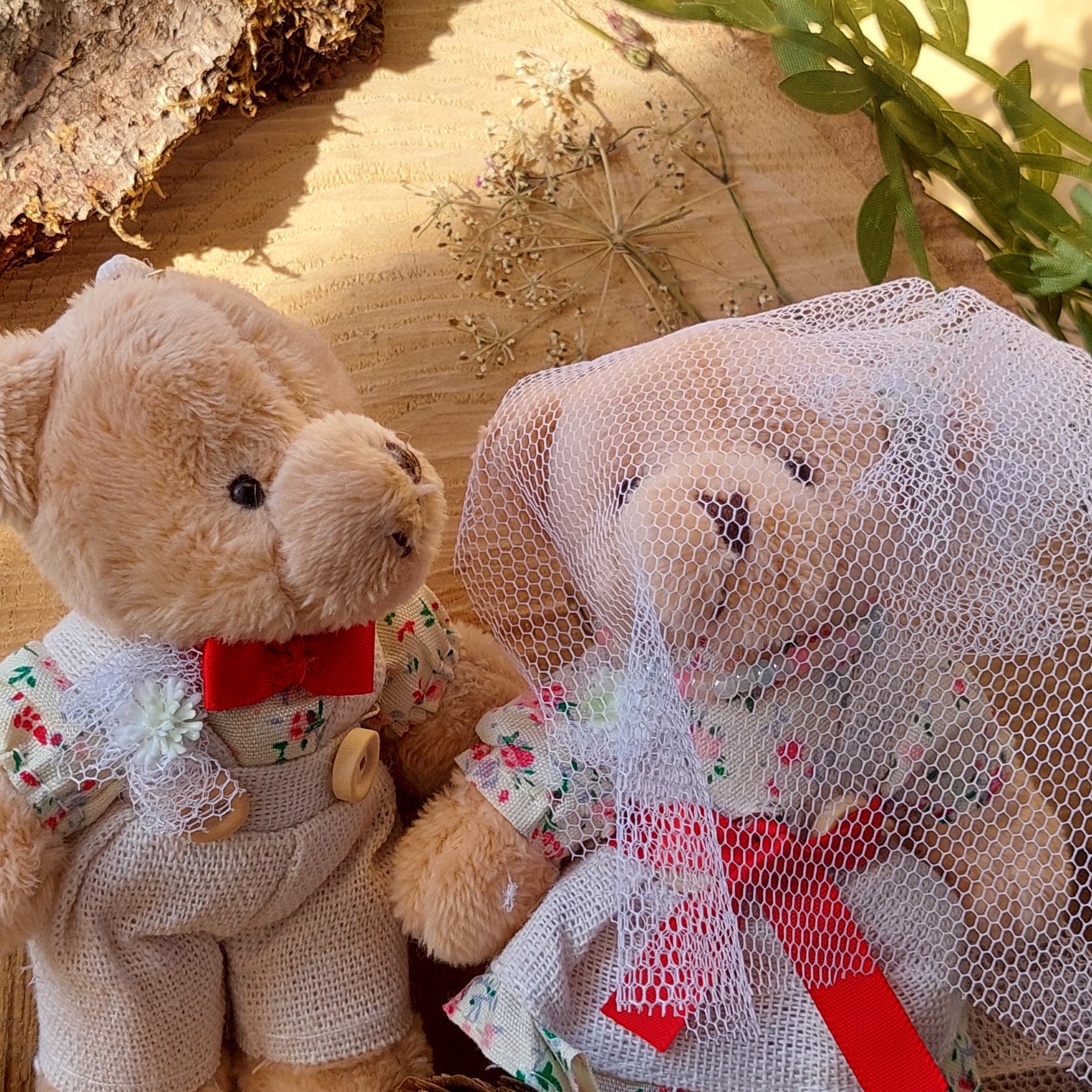Wedding Plush Toy Couple – Teddy Bears Bunnies Bridal Gift 12cm ...